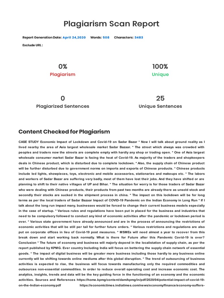 Plagiarism Scan Report Plagiarism Scan Report: Content Checked For ...