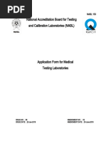 NABL 151 - Application Form For Testing Laboratories | PDF