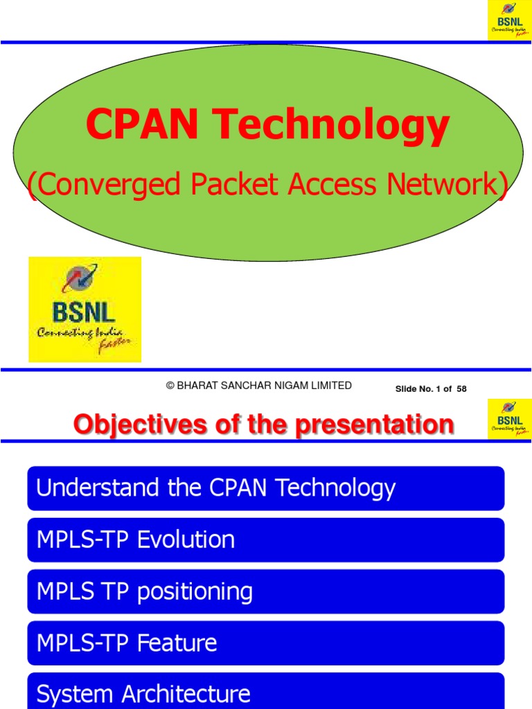 CPAN Technology: (Converged Packet Access Network) | PDF | Multiprotocol Label Switching ...