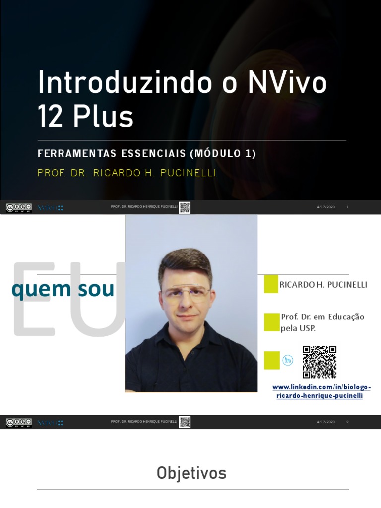 Introduzindo o NVivo 12 Plus - Ferramentas Essenciais Módulo 1 PDF ...