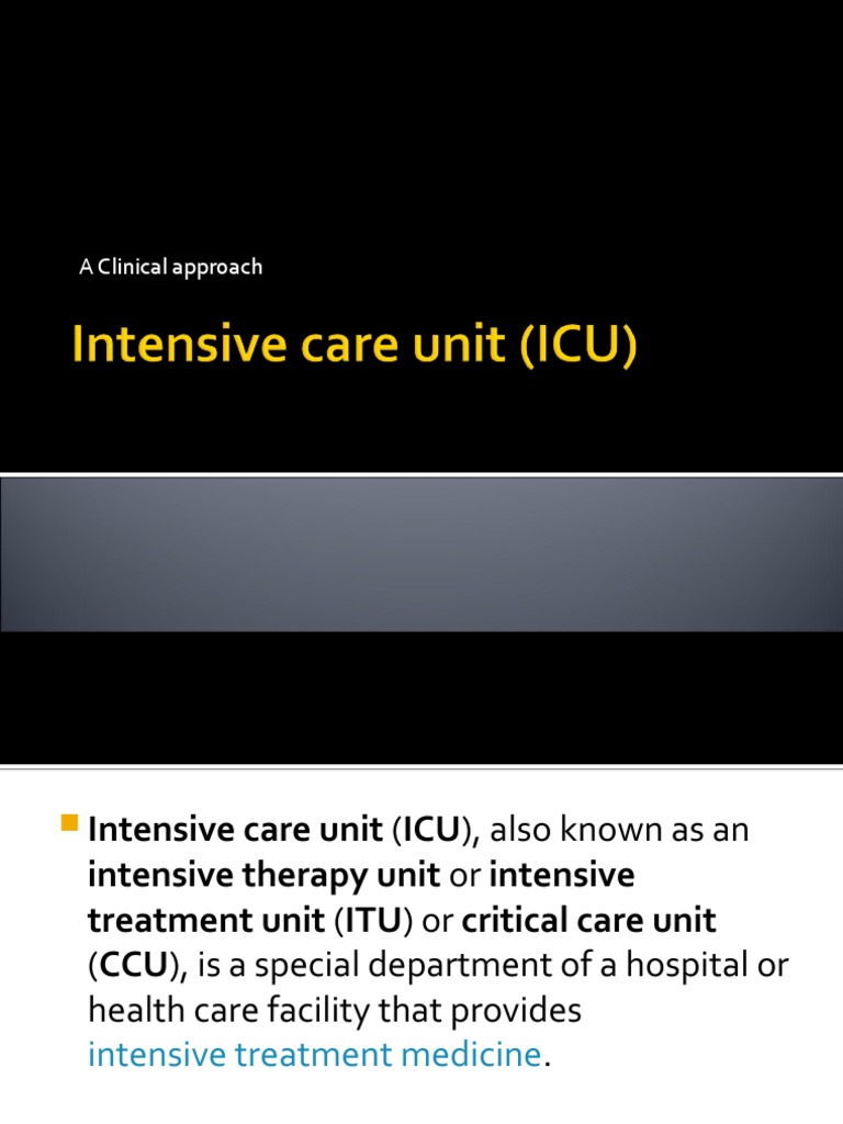 Icu L Class FINAL | PDF | Intensive Care Unit | Intensive Care Medicine