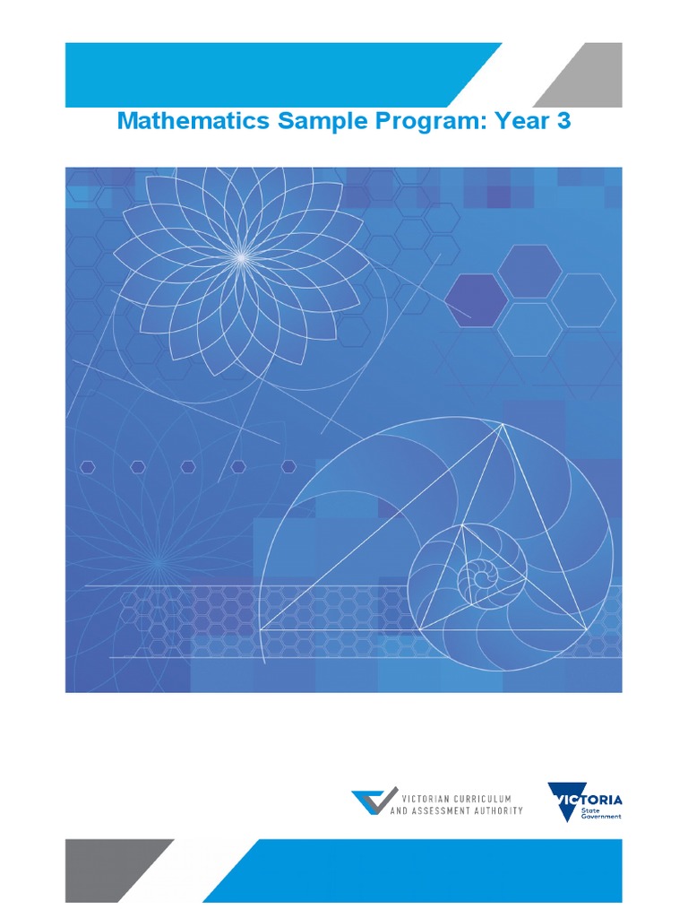 Mathematics Sample Program: Year 3 | PDF | Numbers | Statistics