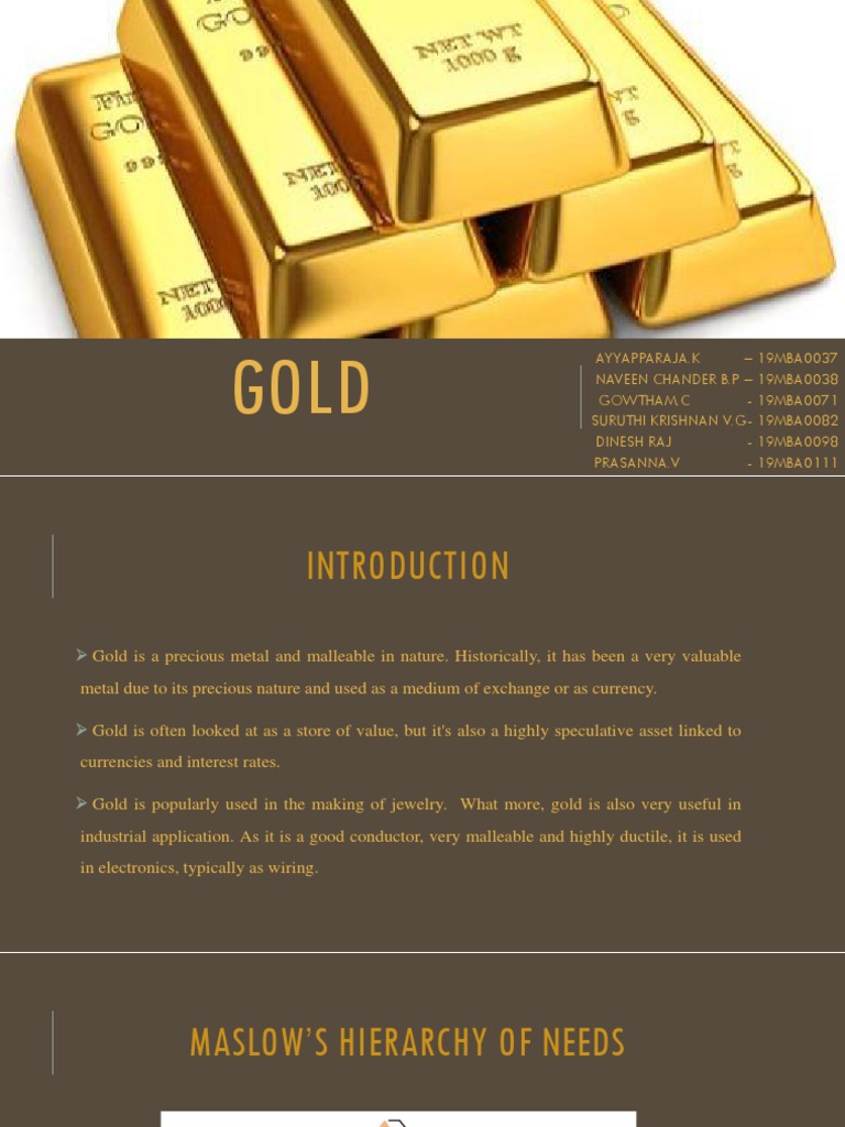 Gold | PDF | Gold As An Investment | Gold