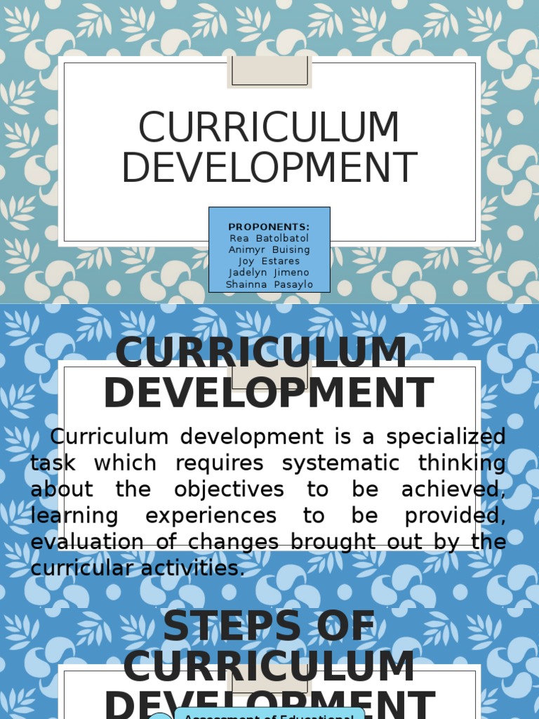 Curriculum Development Guide | PDF | Curriculum | Evaluation