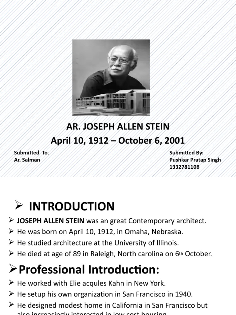 Philosphy About J.A.STEIN aRCHITECT | PDF