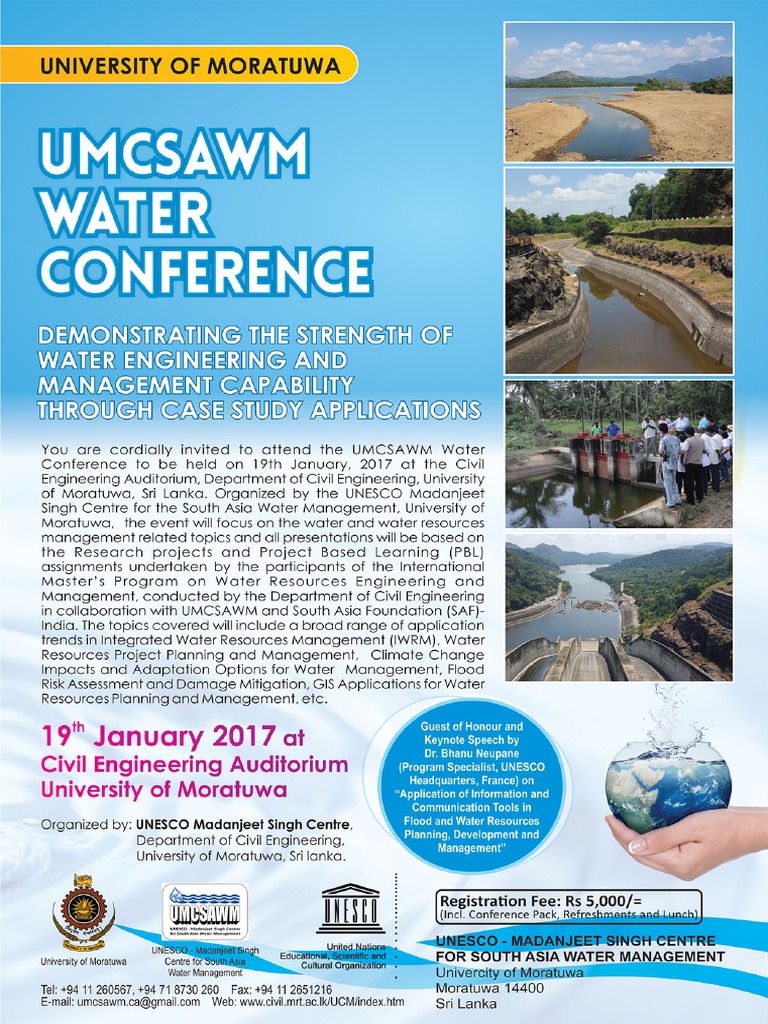 UMCSAWM WREM Water Conference 2017 - Flyer | PDF