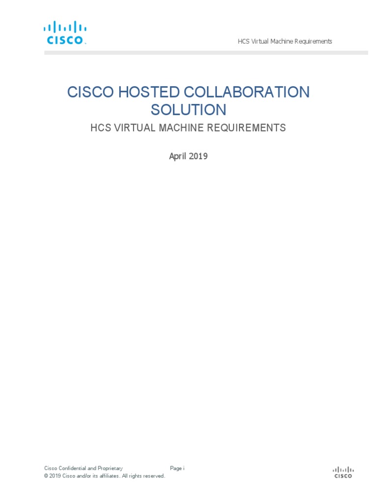HCS Virtual Machine Requirements | PDF | Virtual Machine | Virtualization
