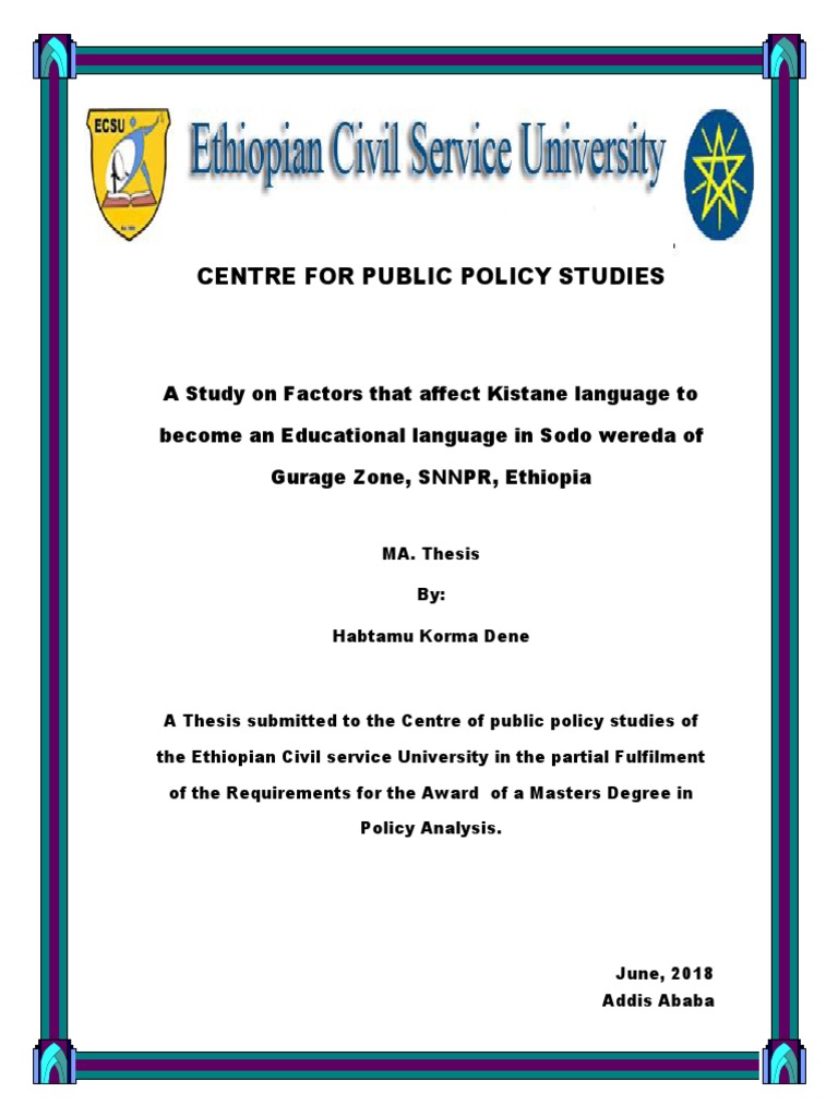 A Study On Factors That Affect Kistane Language To Become An ...