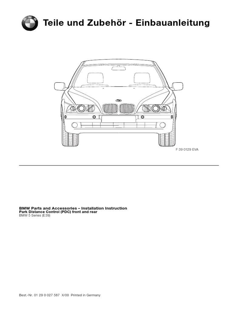 E39 PDC Install | Download Free PDF | Electrical Connector | Electrical ...