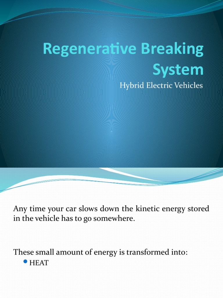 Enhancing EV Regenerative Braking Efficiency | PDF | Brake | Vehicles
