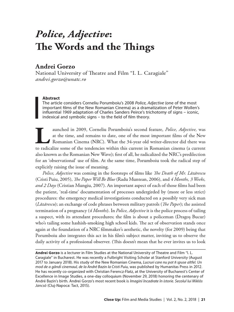 Police, Adjective:: The Words and The Things | PDF | Dictionary ...