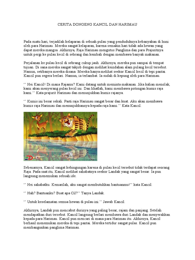 Cerita Dongeng Kancil Dan Harimau Pdf
