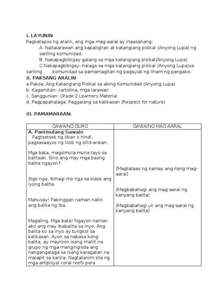 Araling Panlipunan Grade 2