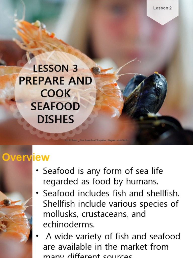 Preparing and Cooking Seafood Dishes | PDF | Shellfish | Seafood