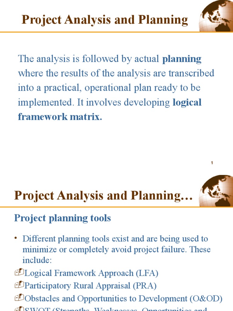 Project Analysis and Planning | PDF | Goal | Agriculture