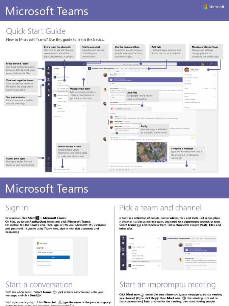 Quick Start Guide: New To Microsoft Teams? Use This Guide To Learn The ...
