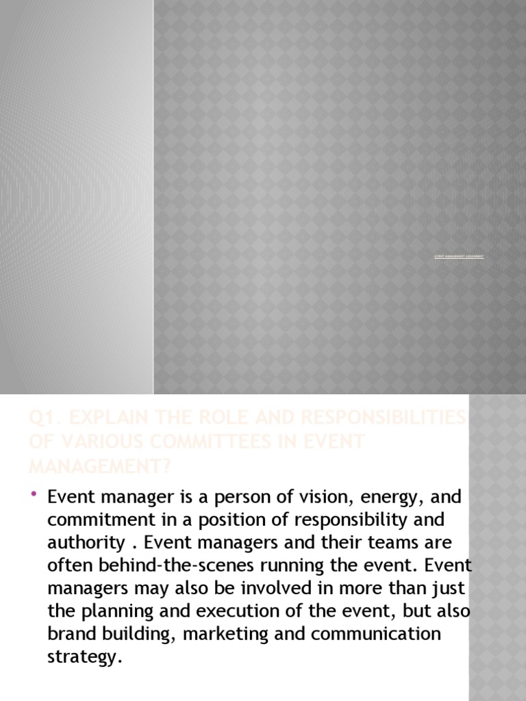 The Essential Roles and Responsibilities of Event Management Committees ...