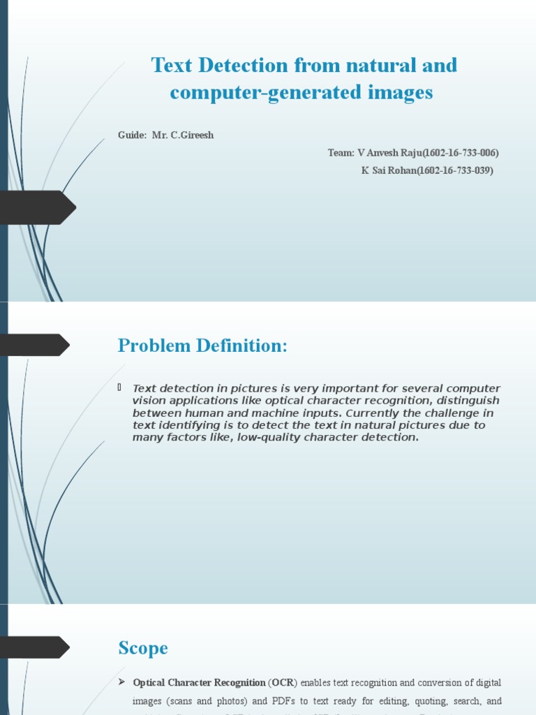 1st Review | PDF | Optical Character Recognition | Algorithms