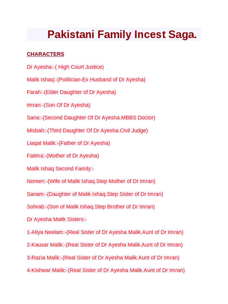 Pakistani Family Insect Saga PDF | PDF