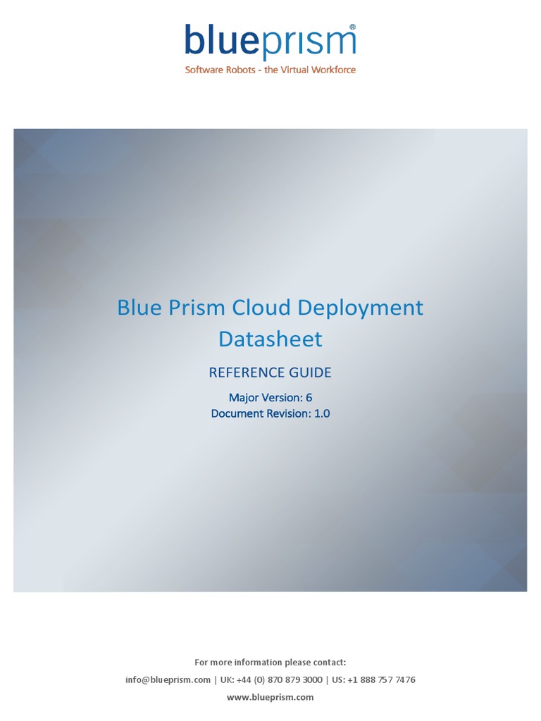 v6 Data Sheet - Cloud Deployments | PDF | Platform As A Service | Cloud ...