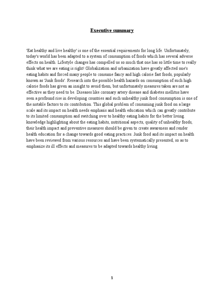 Impact of Fast Food on Health in India | PDF | Fast Food | Food Industry