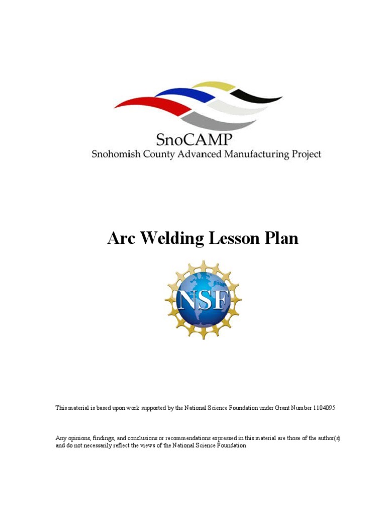 Arc Welding Lesson Plan | Download Free PDF | Welding | Construction