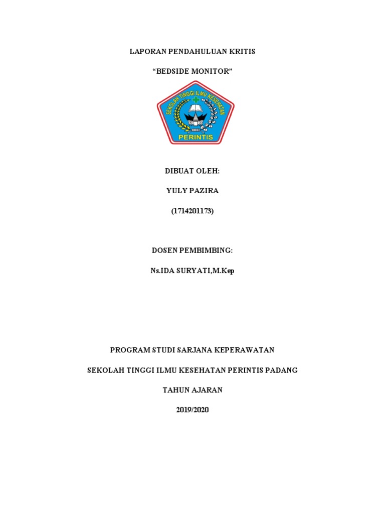 Fungsi dan Jenis Bedside Monitor | PDF | Kesehatan Holistik