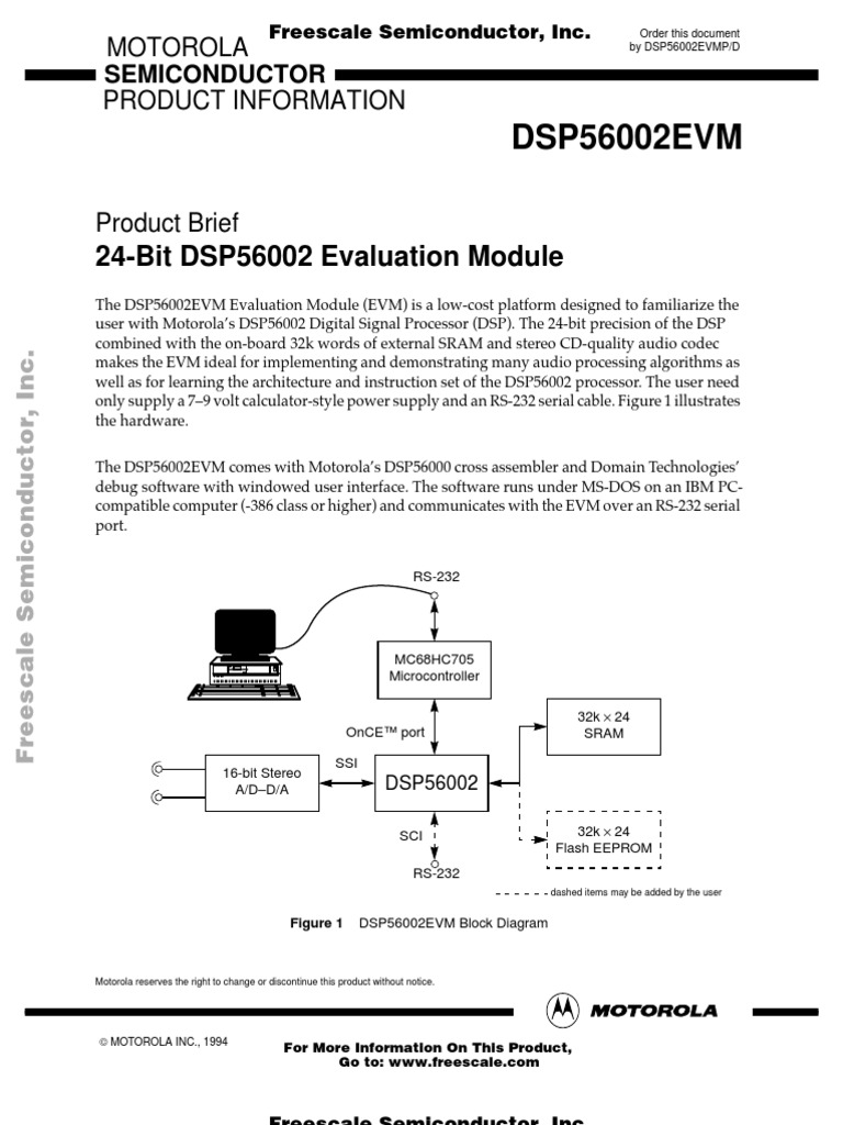 DSP56002EVMP | PDF