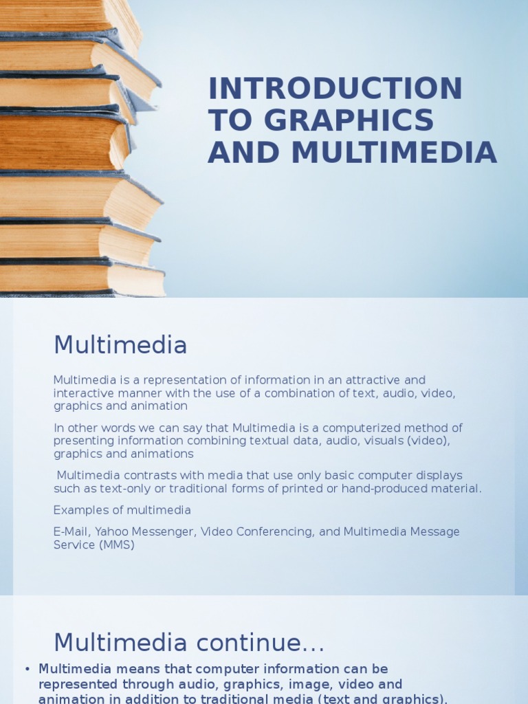 Introduction To Graphics and Multimedia | PDF | Multimedia | Computer ...