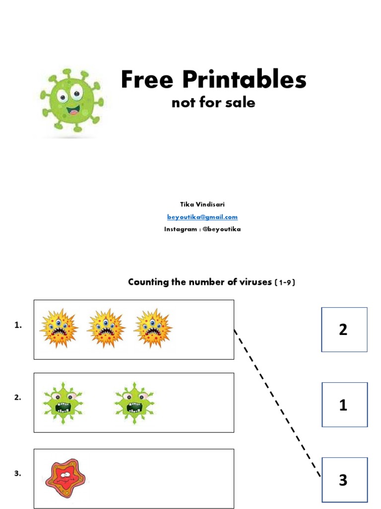 Free Virus Counting Printables | PDF | Nature