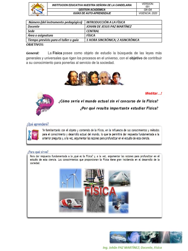 Introducción A La Física | PDF | Hipótesis | Conocimiento