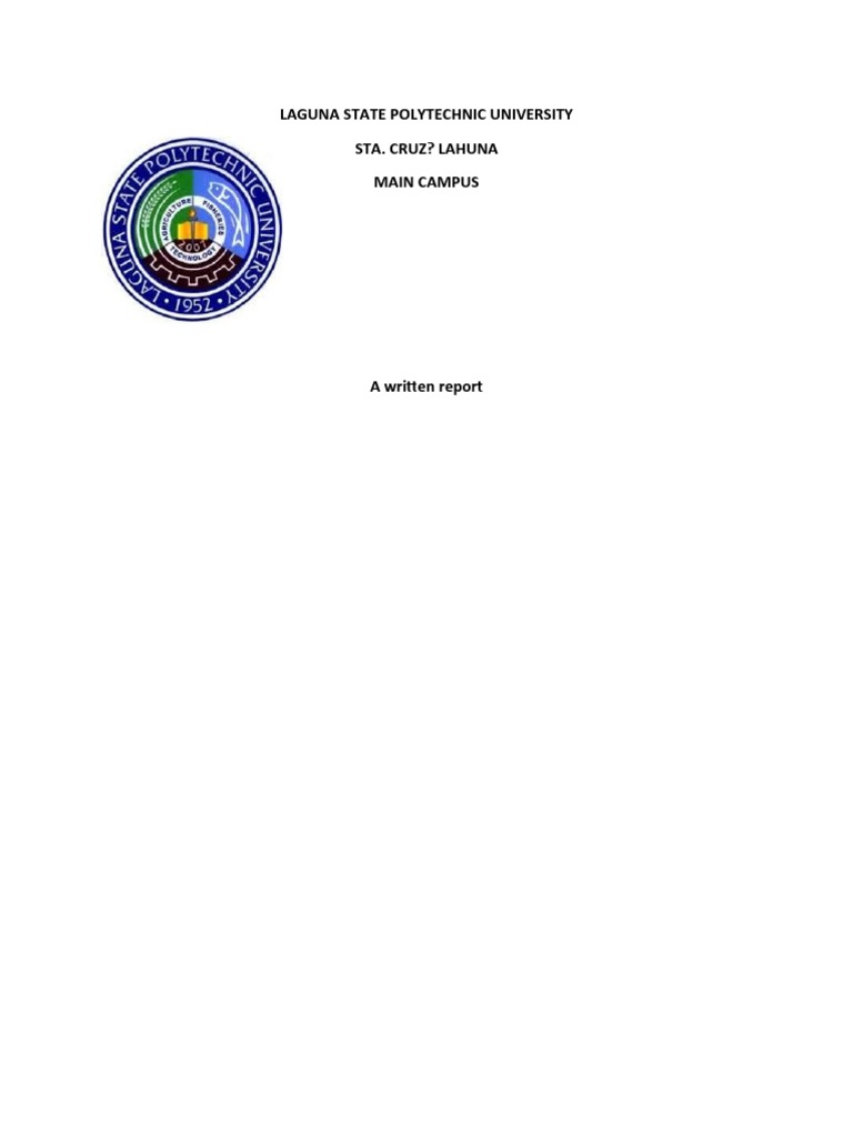 Laguna State Polytechnic University Sta. Cruz? Lahuna Main Campus | PDF