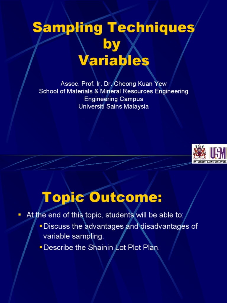 14 Variable Sampling Plan - Student | PDF | Statistics | Sampling ...