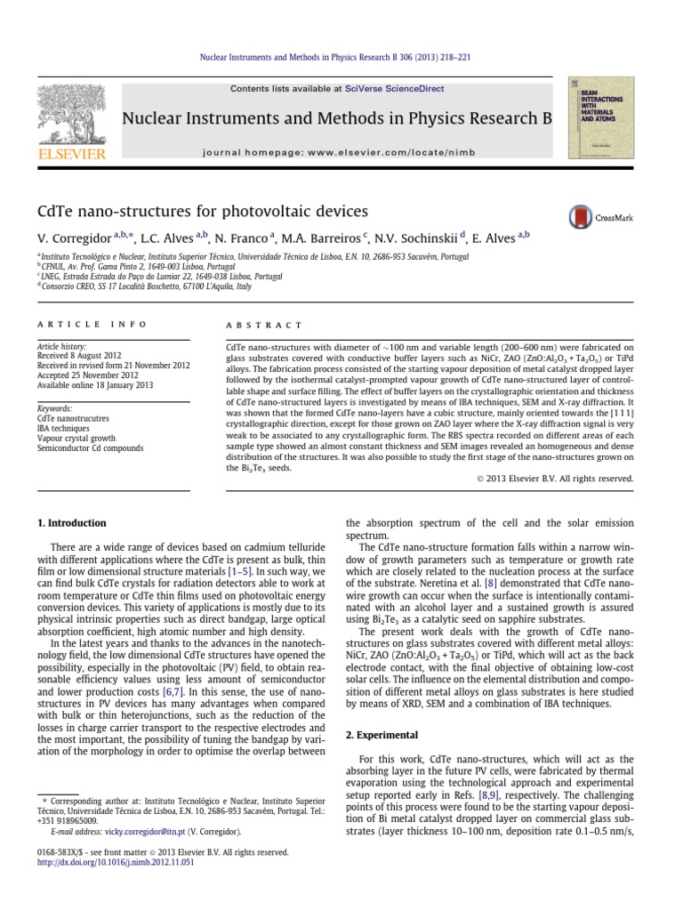 Nuclear Instruments and Methods in Physics Research B | PDF | Scanning ...