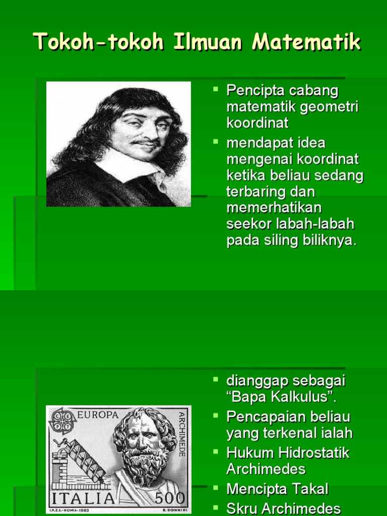 Tokoh-Tokoh Ilmuan Matematik | PDF