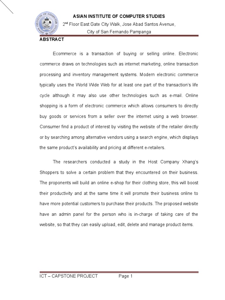 Final Thesis Documentation | PDF | E Commerce | World Wide Web