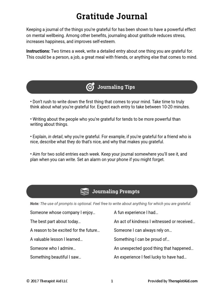 Gratitude Journal | PDF | Lifestyle