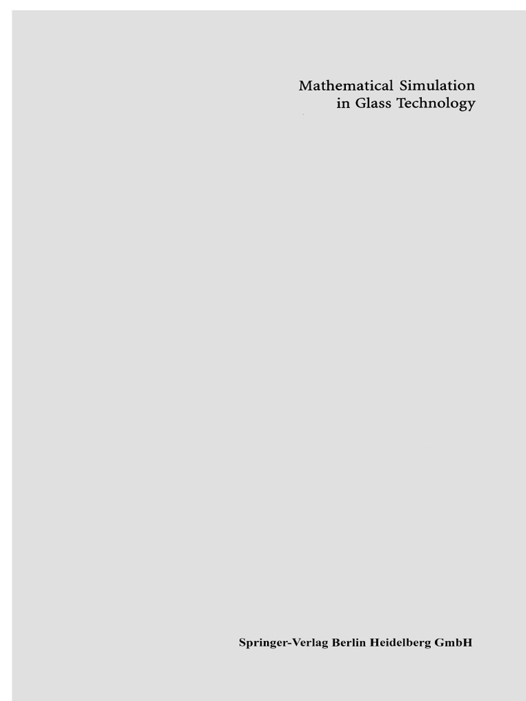 Mathematical Simulation in Glass Technology PDF | PDF | Simulation ...