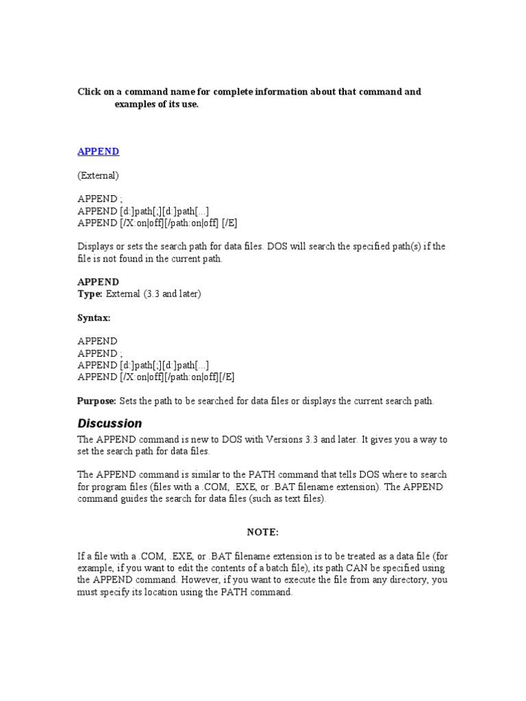 Dos | PDF | Filename | Computer File