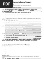 Debate Template Scripts | PDF | Argument | Logic