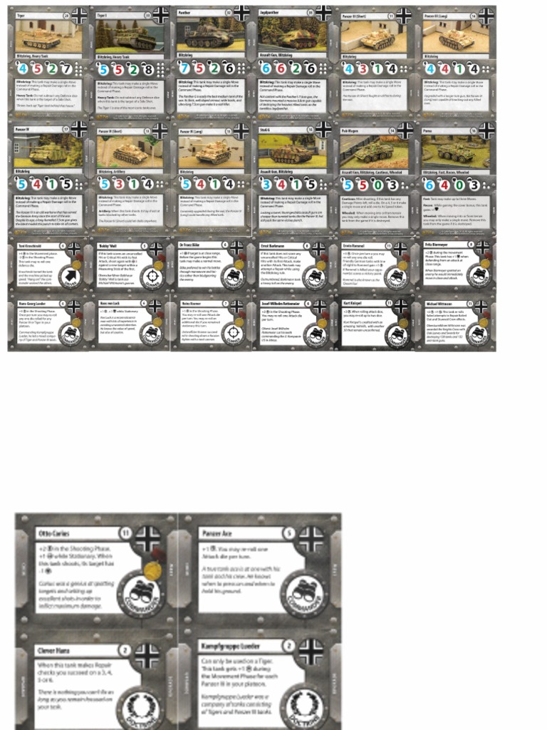 Tanks Cards Germany | PDF