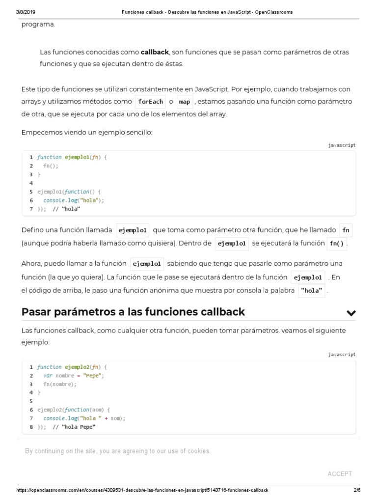 Funciones Callback | PDF | Devolución de llamada (programación de ... Funciones Callback | PDF | Devolución de llamada (programación de ...