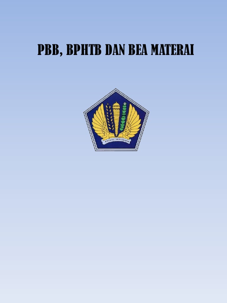 Sesi 6 PBB, BPHTB, Bea Materai | PDF