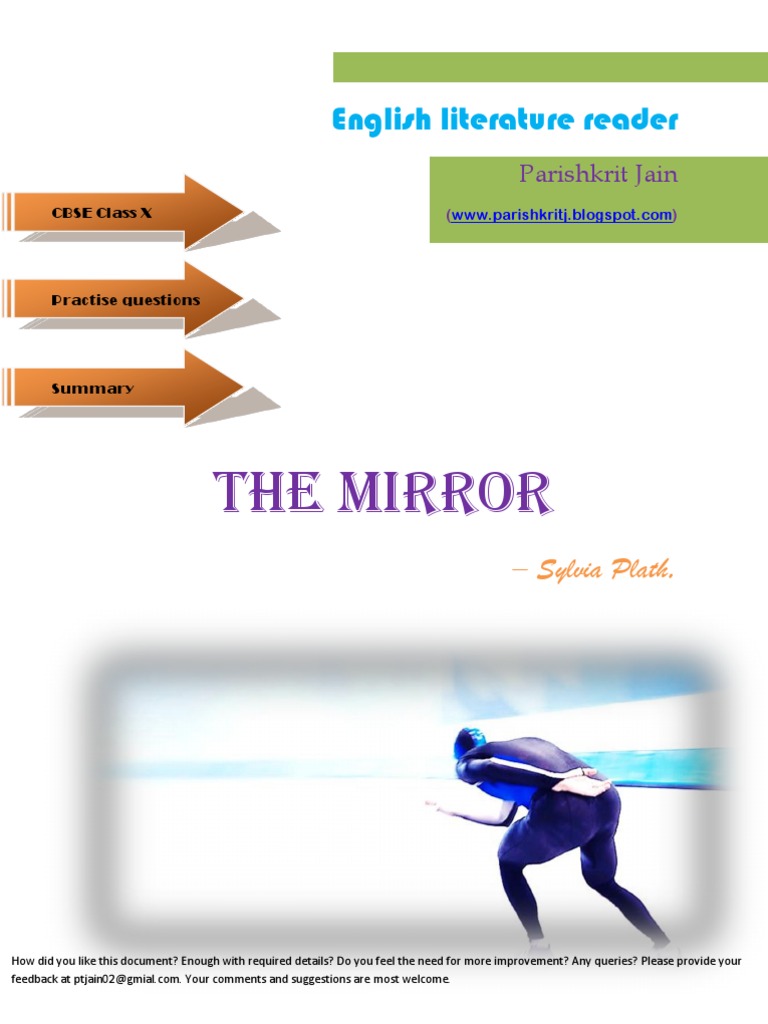 Line-by-Line Analysis of Plath's "Mirror" | PDF | Sylvia Plath | Poetry