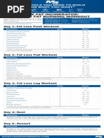 LIIFT 4 Workout Schedule and Calendar | PDF | Arm | Sports