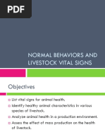 Normal Vital Signs for Common Animals | PDF | Dairy Cattle | Cattle