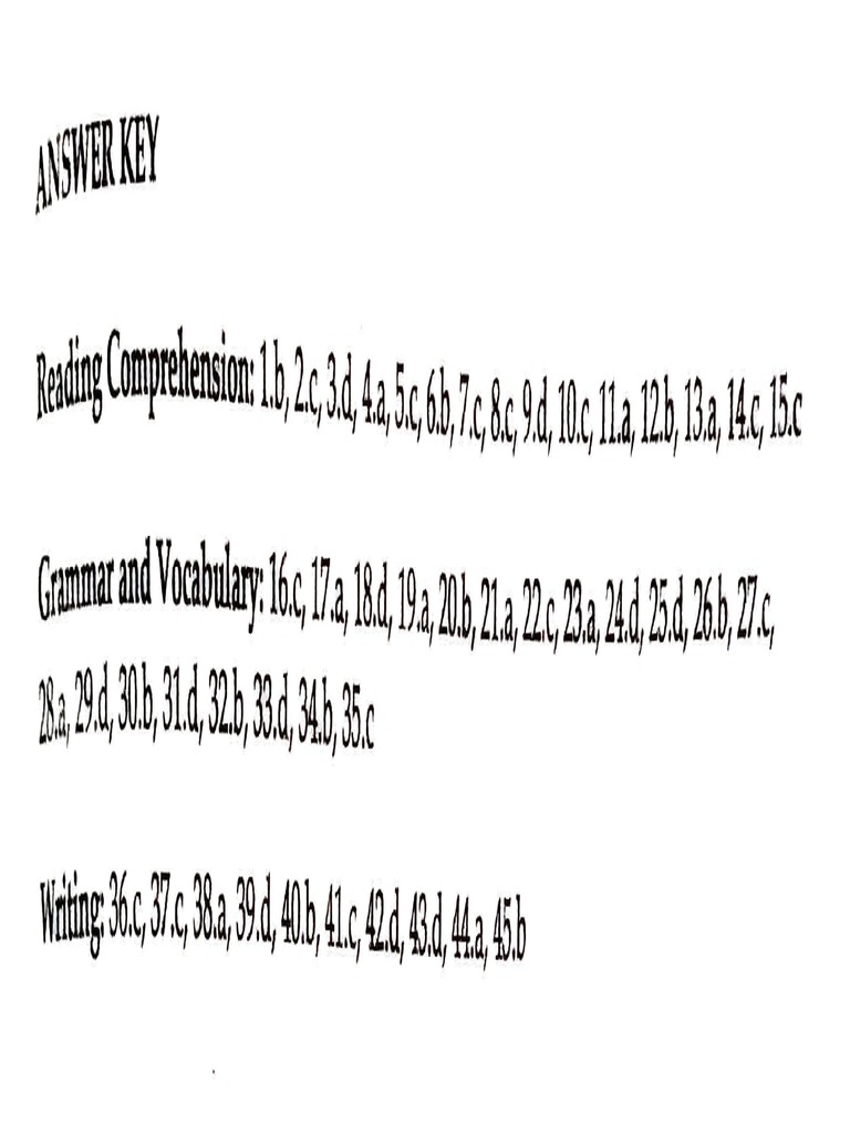 Answer Keys Tests 6,7,8 PDF | PDF | Teaching Methods & Materials