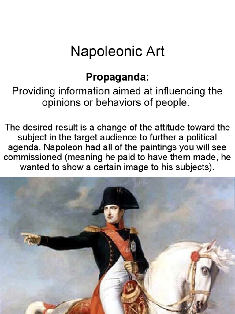 Napoleonic Art as Political Propaganda | PDF