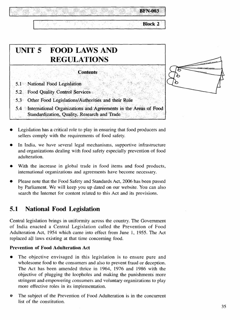Pfa Short Notes Pdf Pdf Food Safety Foods