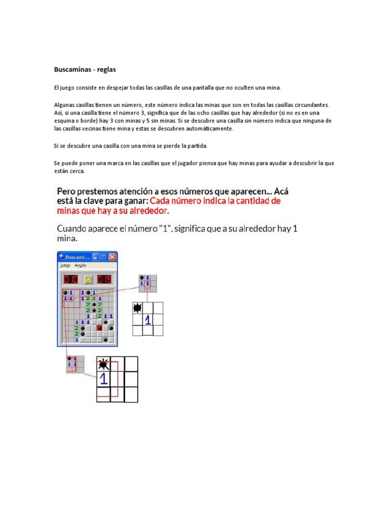 Reglas Buscaminas | PDF